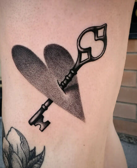 41 Skeleton Key Tattoo Designs Unlocking Passion with Ink - Psycho Tats