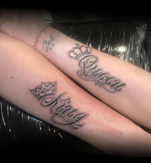 A Royal Bond – King and Queen Tattoos and Their Symbolic Meanings ...