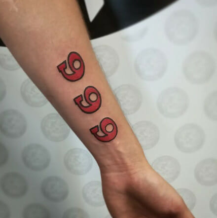 Decoding the Symbolism: The Meaning Behind 999 Number Tattoos - Psycho Tats
