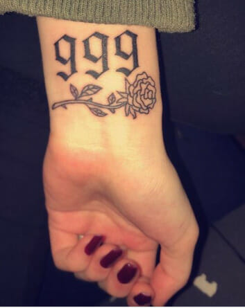Decoding the Symbolism: The Meaning Behind 999 Number Tattoos - Psycho Tats