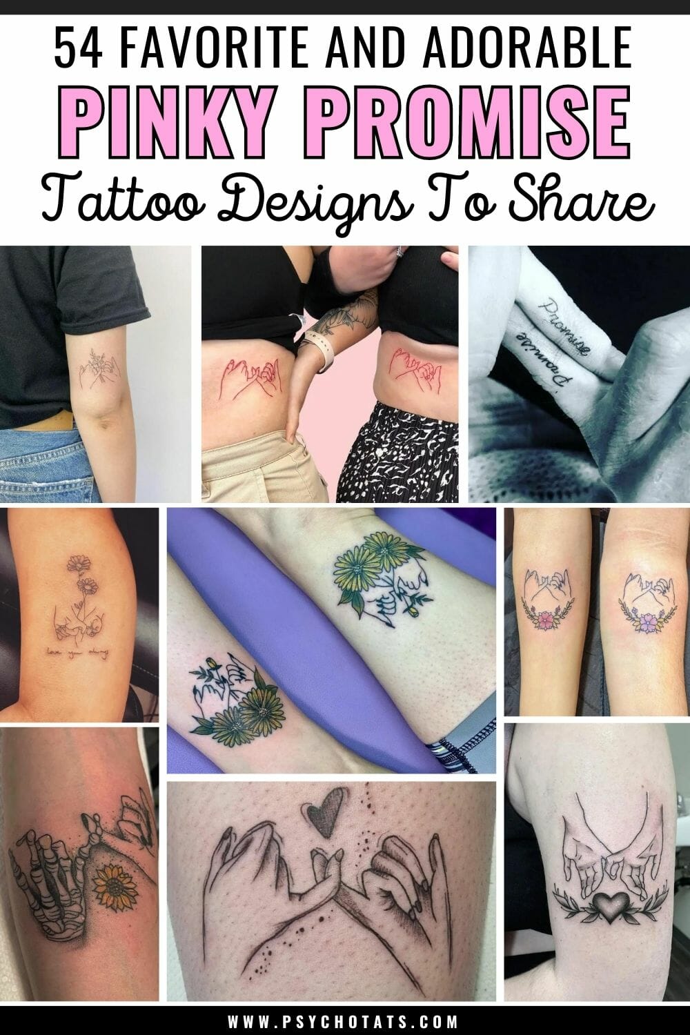 54 Favorite And Adorable Pinky Promise Tattoo Designs To Share - Psycho ...