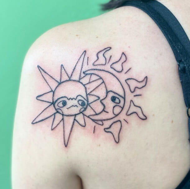 55 Sun and Moon Tattoo Concepts Celebrating Celestial Unity - Psycho Tats