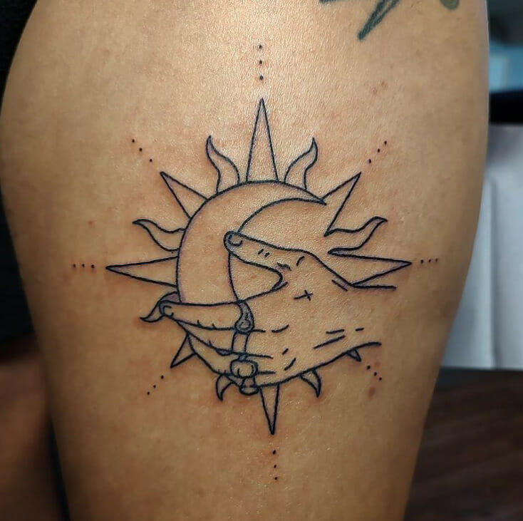 55 Sun and Moon Tattoo Concepts Celebrating Celestial Unity - Psycho Tats