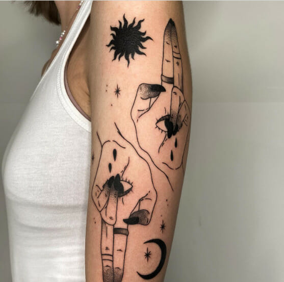 55 Sun and Moon Tattoo Concepts Celebrating Celestial Unity - Psycho Tats