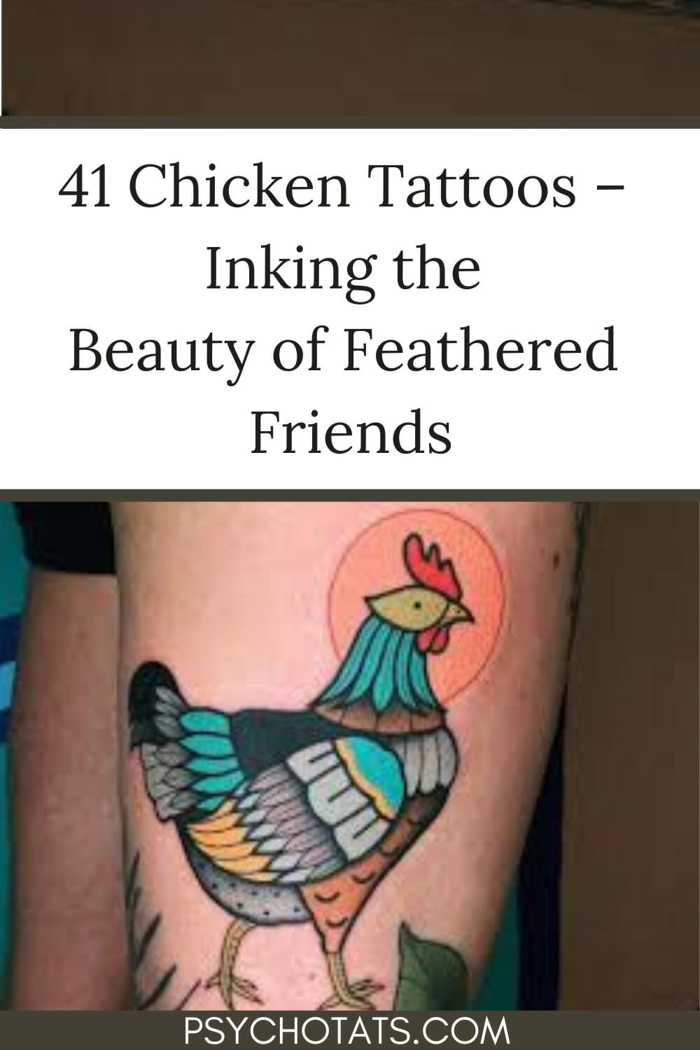 41 Chicken Tattoos – Inking the Beauty of Feathered Friends - Psycho Tats