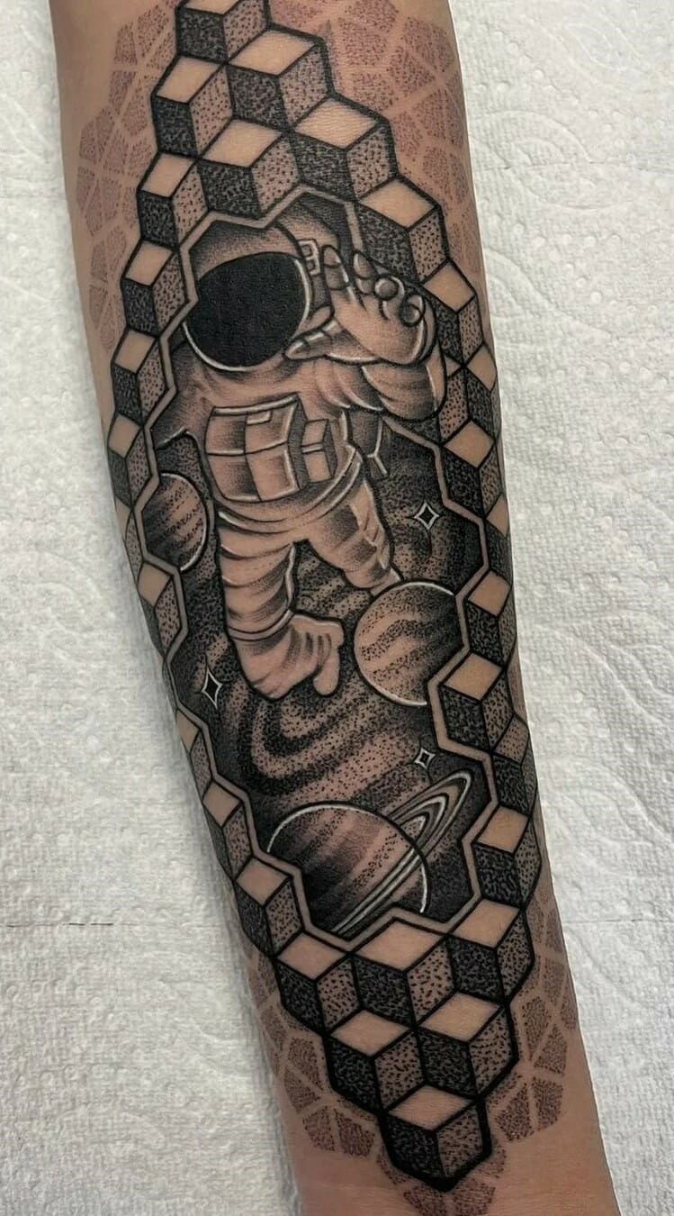 71 Astronaut Tattoo- Space-Inspired Tattoos On Daring Cosmonauts ...