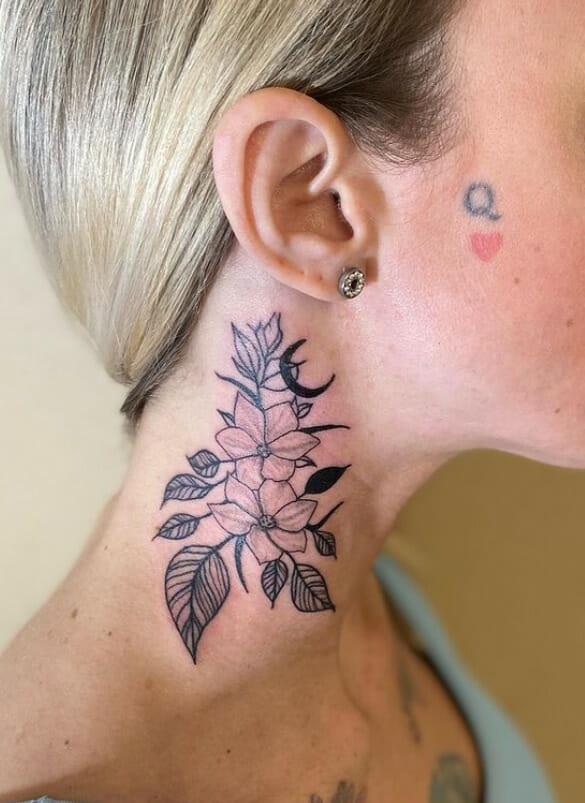 81 Neck Tattoos for Women- Elevate Your Style with Intricate Neck Ink ...