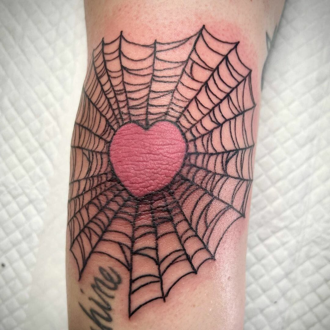 75 Spider Web Tattoo Designs – Symbolism, Styles & Unique Variations ...