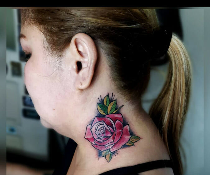 81 Neck Tattoos for Women- Elevate Your Style with Intricate Neck Ink ...