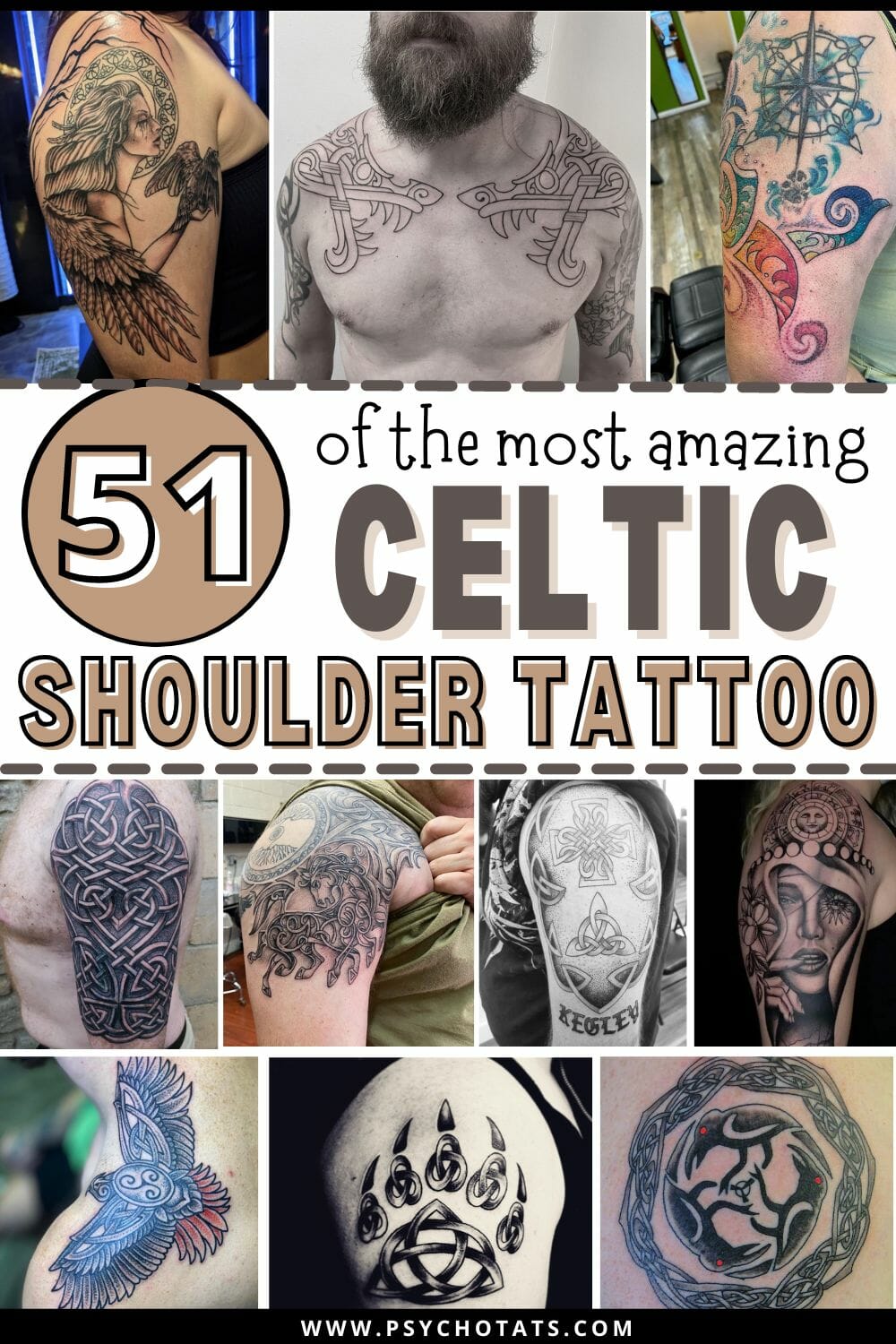 51 Amazing Celtic Shoulder Tattoo You Should Try! - Psycho Tats