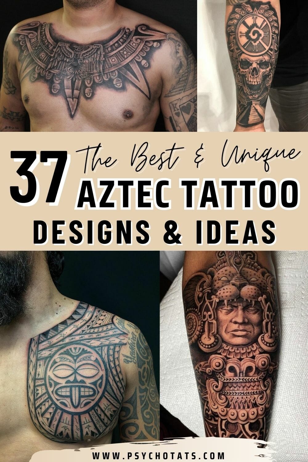 37 Best Aztec Tattoo Designs - Psycho Tats