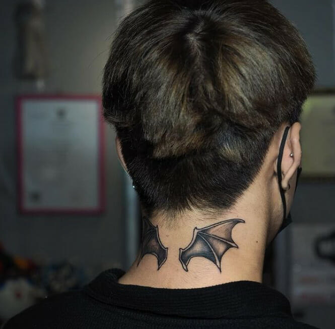 25 Wing Neck Tattoo Ideas That Will Soar Above the Rest - Psycho Tats