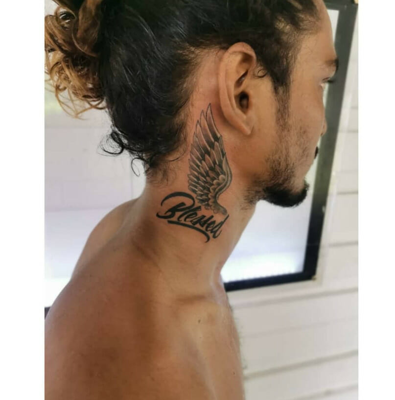 25 Wing Neck Tattoo Ideas That Will Soar Above the Rest - Psycho Tats