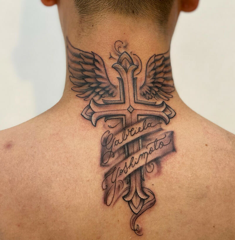 25 Wing Neck Tattoo Ideas That Will Soar Above the Rest - Psycho Tats