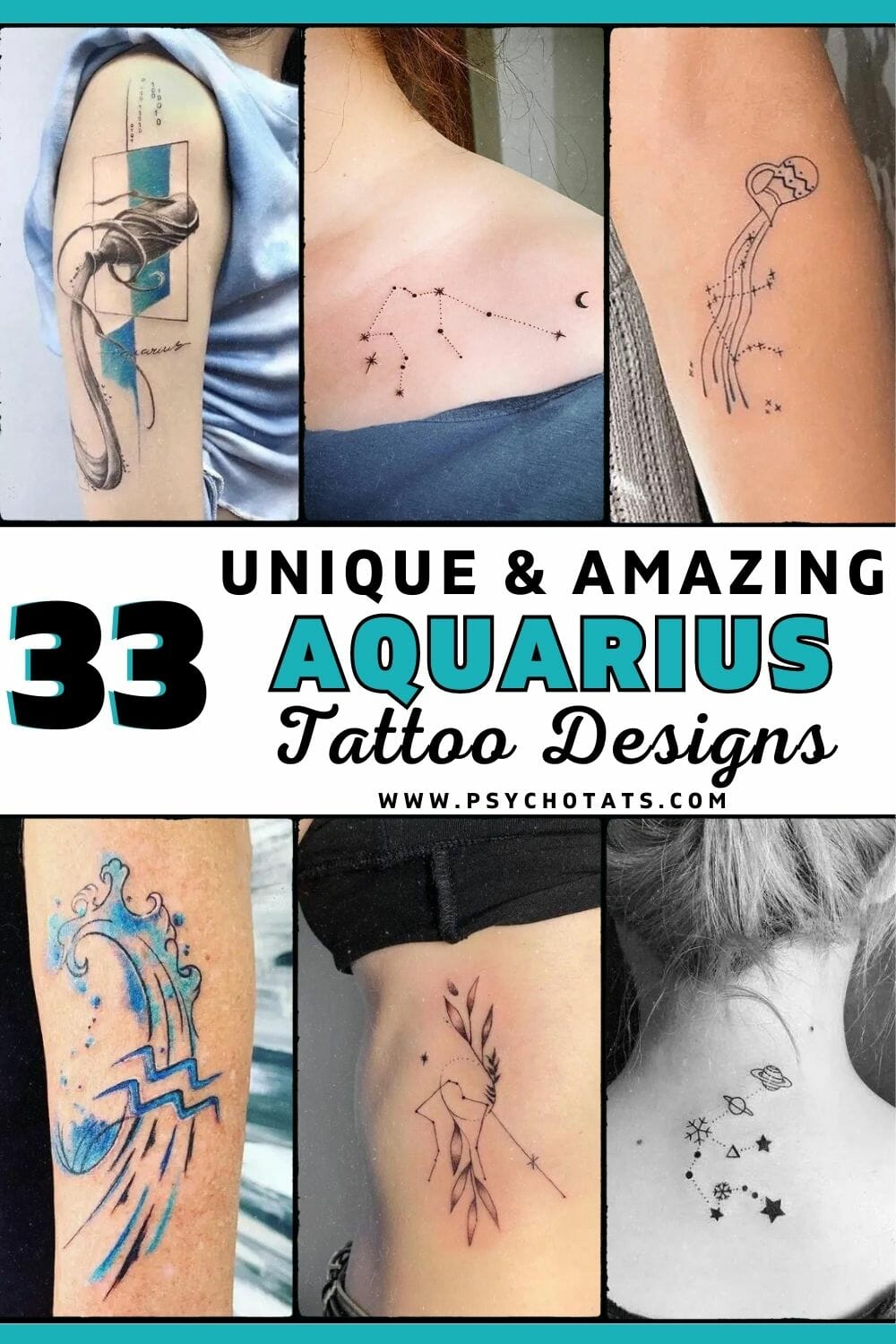 33 Amazing Aquarius Tattoo Designs (You’Il Want To Get Them All ...