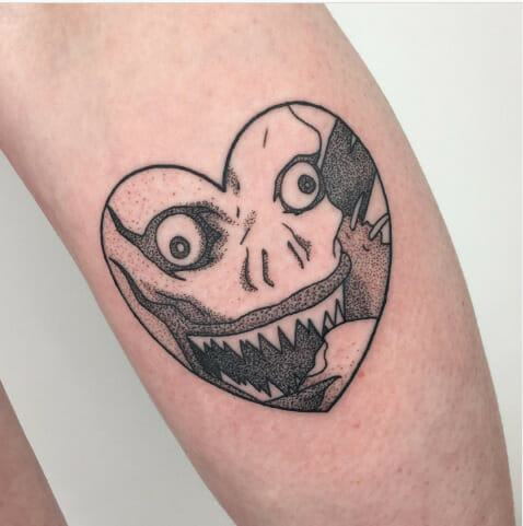 41 Ryuk Tattoos- Unveiling the Enigma of the Death Note God - Psycho Tats