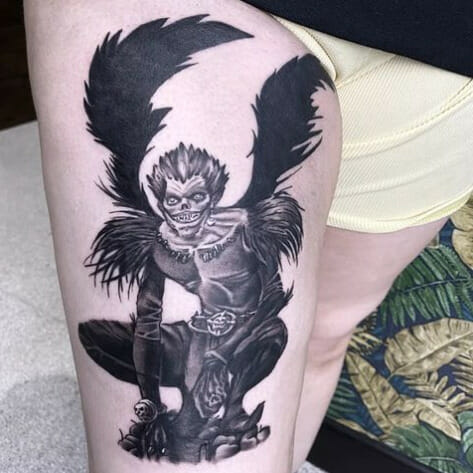 41 Ryuk Tattoos- Unveiling the Enigma of the Death Note God - Psycho Tats