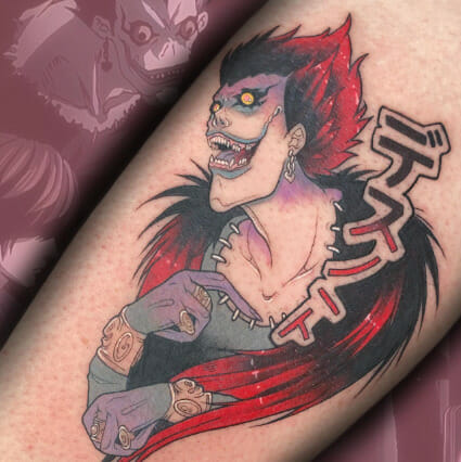 41 Ryuk Tattoos- Unveiling the Enigma of the Death Note God - Psycho Tats