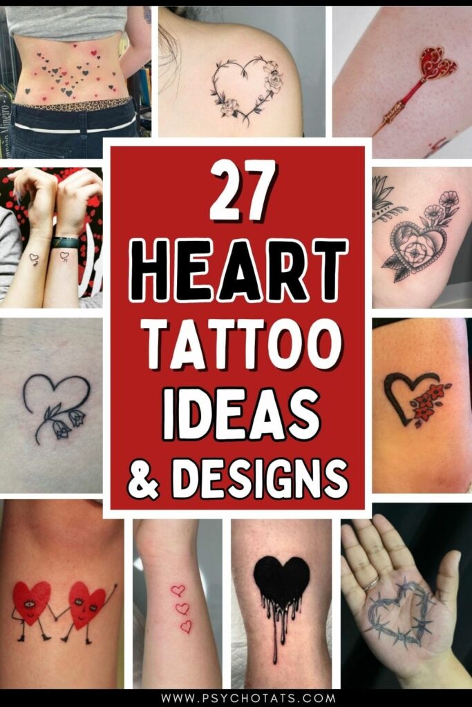 27 Heart tattoo Ideas And Designs That Will Make You Feel Love - Psycho ...