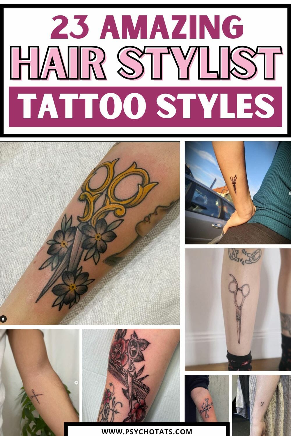 23 Amazing Hair Stylist Tattoo Styles And Ideas - Psycho Tats