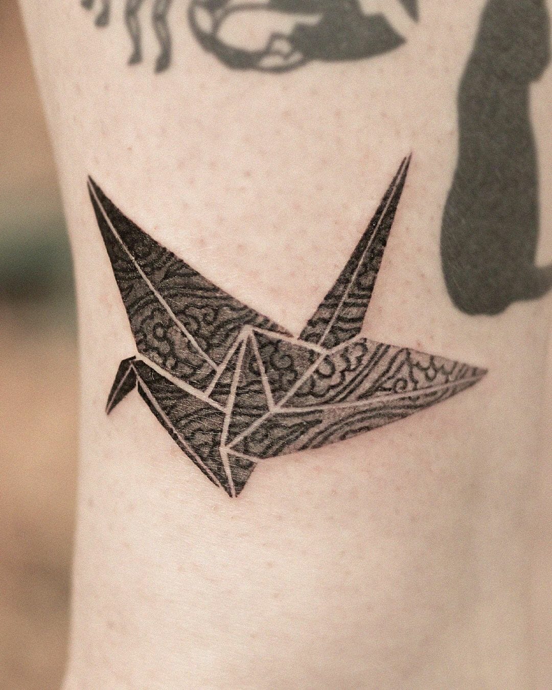 31 Paper Crane Tattoos Meanings – Symbolic Representations Of Hope ...