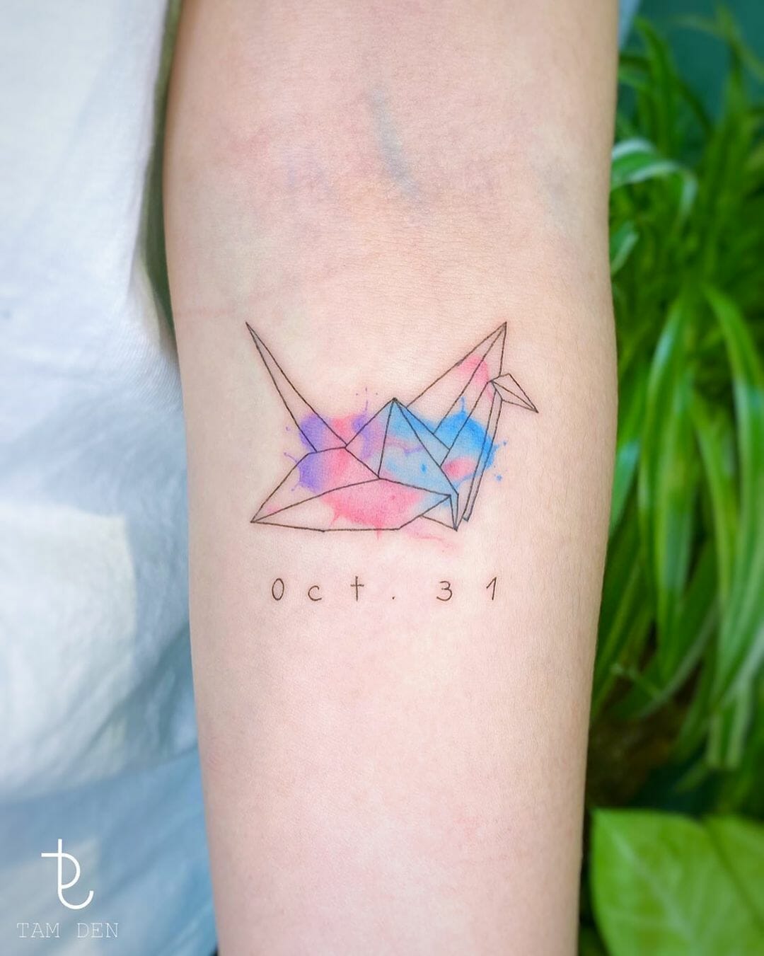 31 Paper Crane Tattoos Meanings – Symbolic Representations Of Hope ...
