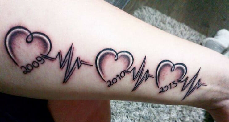41 Heartbeat Tattoos that Captures the Pulse of Personal Triumphs ...