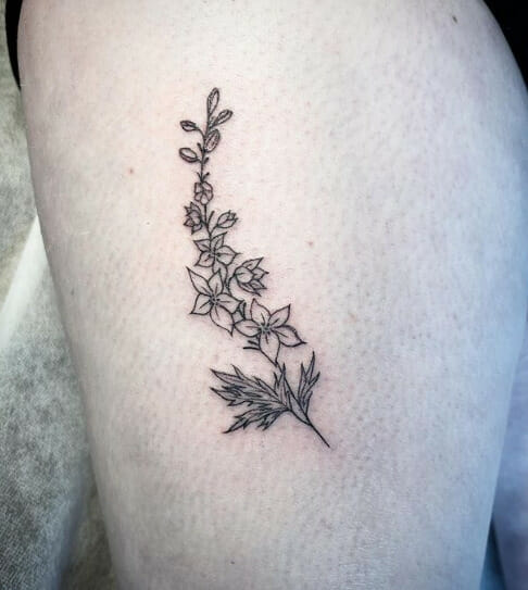 15 July Birth Flower Tattoo Designs to Celebrate Birth & Beauty ...