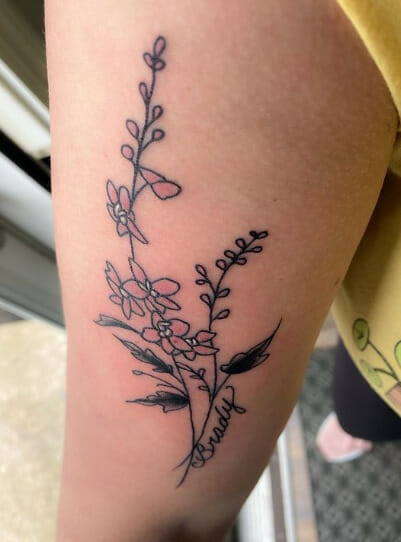 15 July Birth Flower Tattoo Designs to Celebrate Birth & Beauty ...
