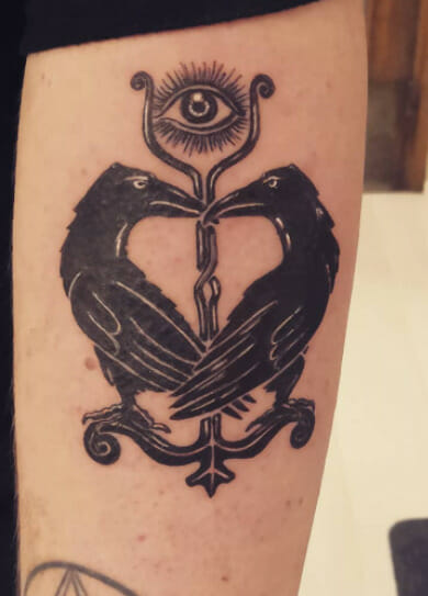 15 Huginn and Muninn Tattoo Ideas to Channel Norse Wisdom - Psycho Tats