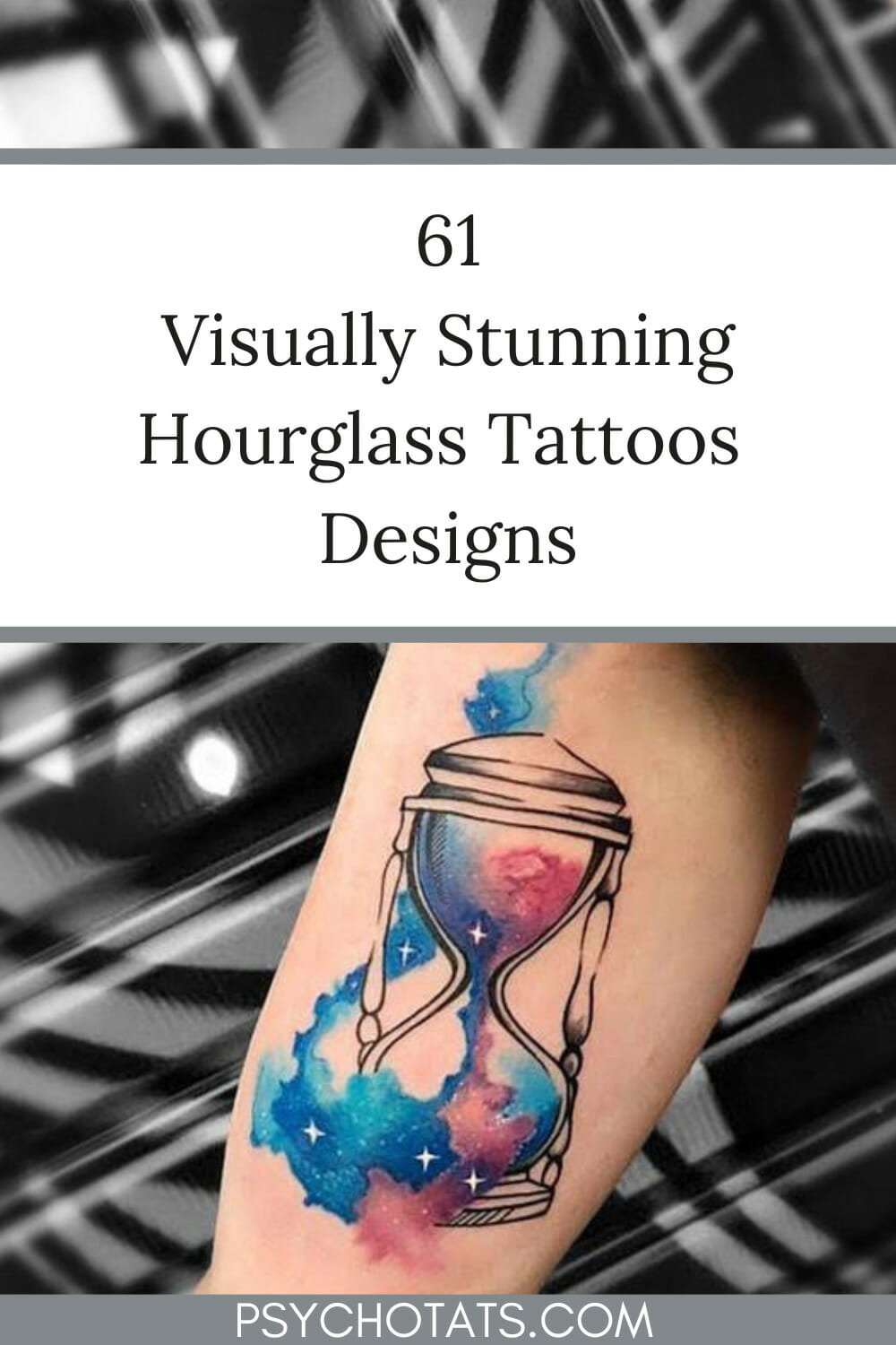 61 Visually Stunning Hourglass Tattoos Designs - Psycho Tats