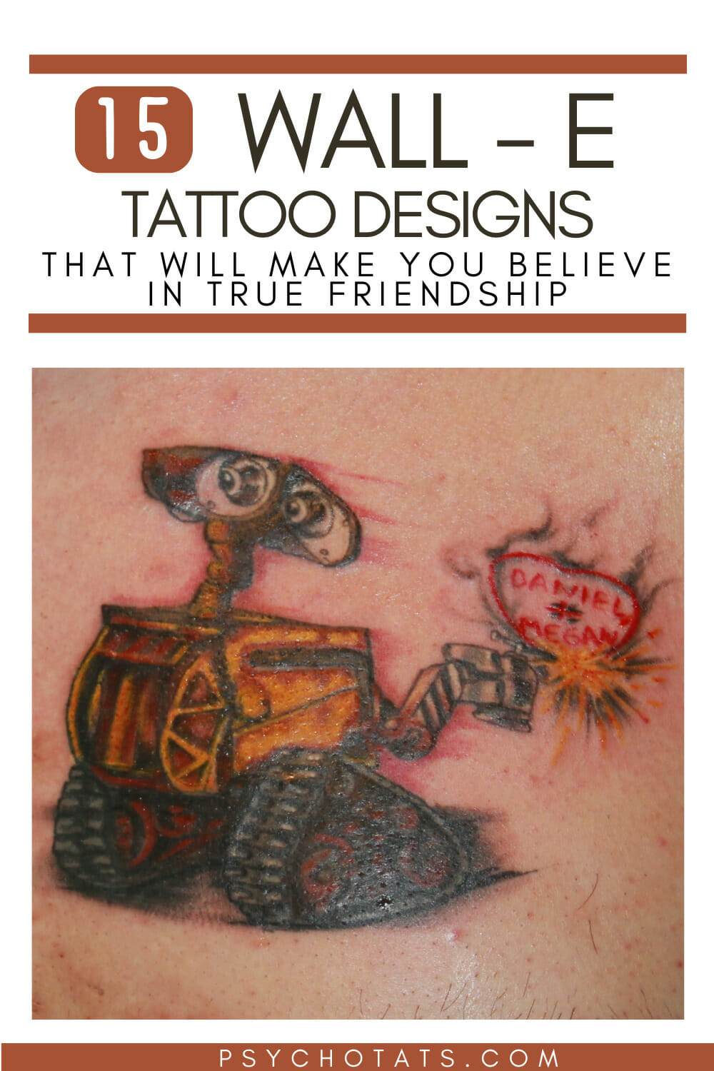 15 Wall-E Tattoo Designs That Will Make You Believe in True Friendship ...