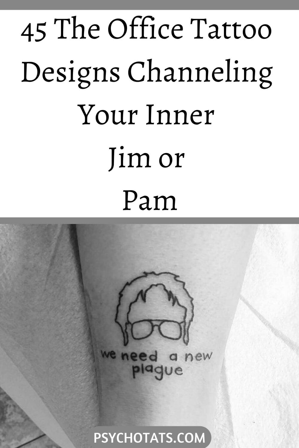 45 The Office Tattoo Designs Channeling Your Inner Jim or Pam - Psycho Tats