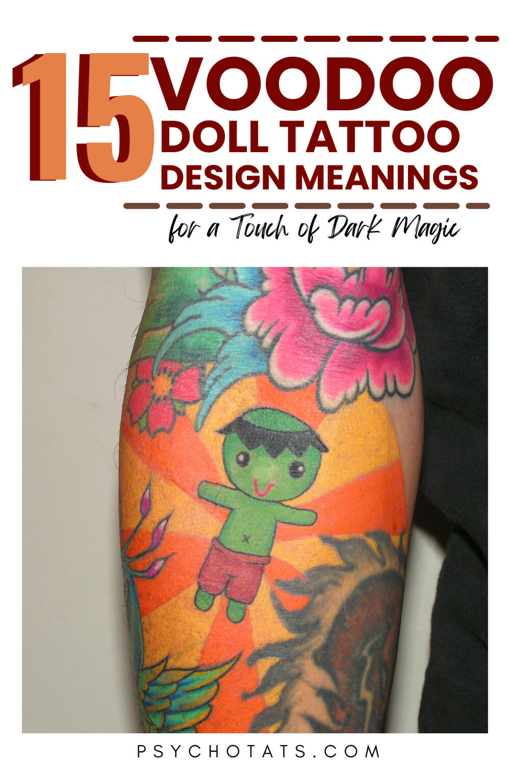 15 Voodoo Doll Tattoo Designs for a Touch of Dark Magic - Psycho Tats
