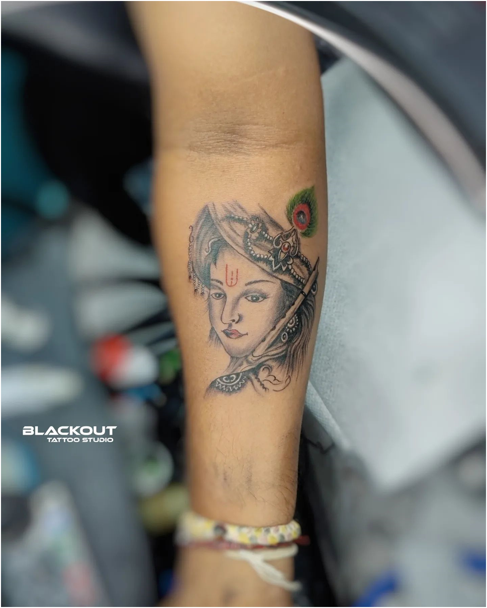 114 Mor Pankh Tattoo Ideas- Embracing Lord Krishna’s Beauty - Psycho Tats