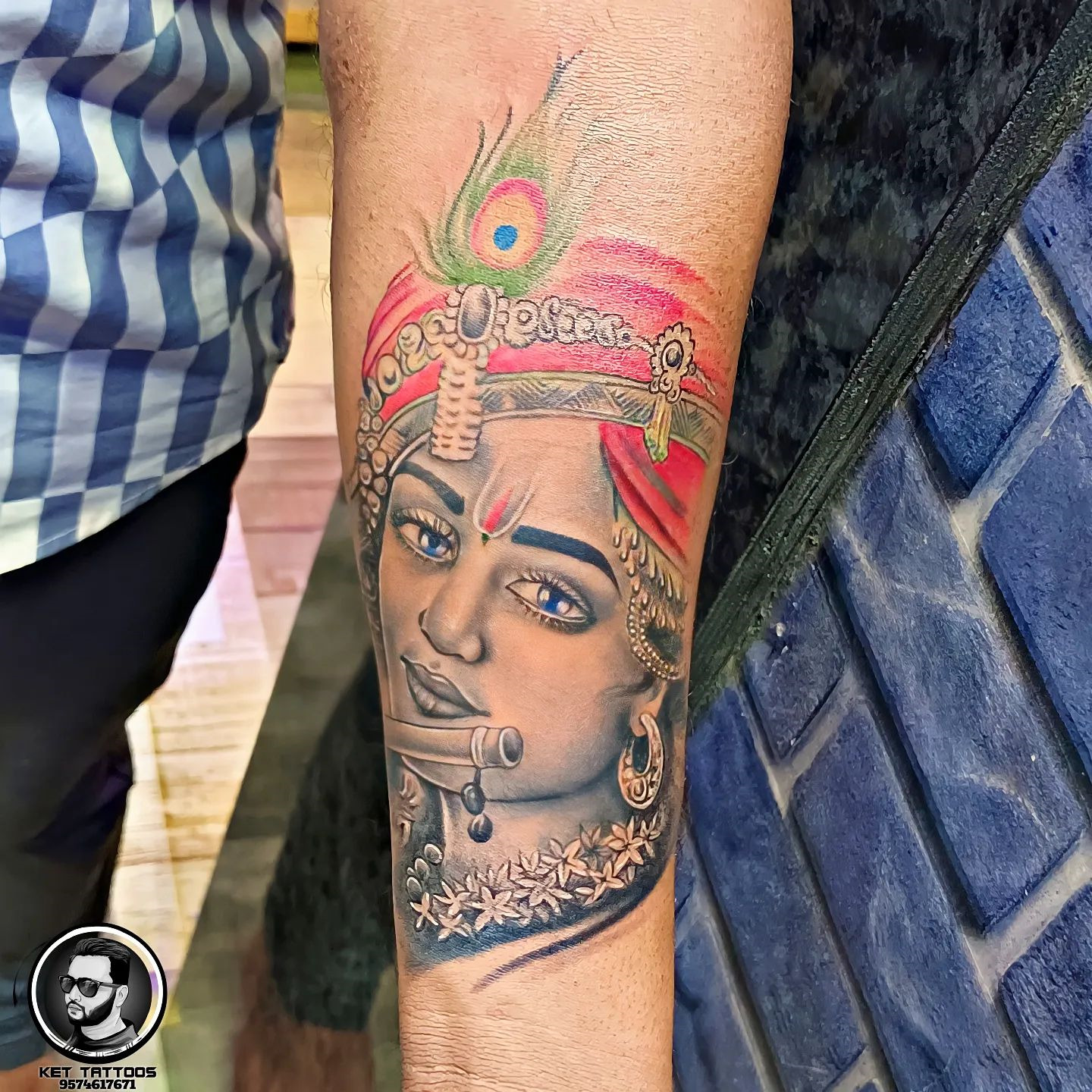 114 Mor Pankh Tattoo Ideas- Embracing Lord Krishna’s Beauty - Psycho Tats