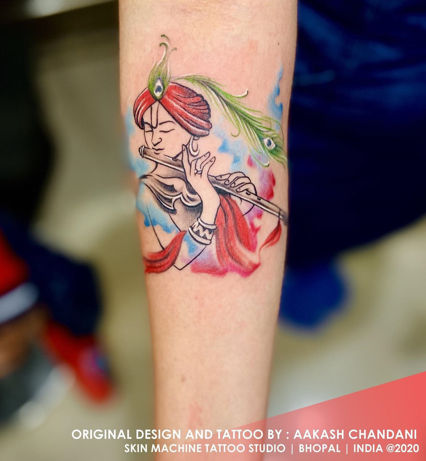 114 Mor Pankh Tattoo Ideas- Embracing Lord Krishna’s Beauty - Psycho Tats