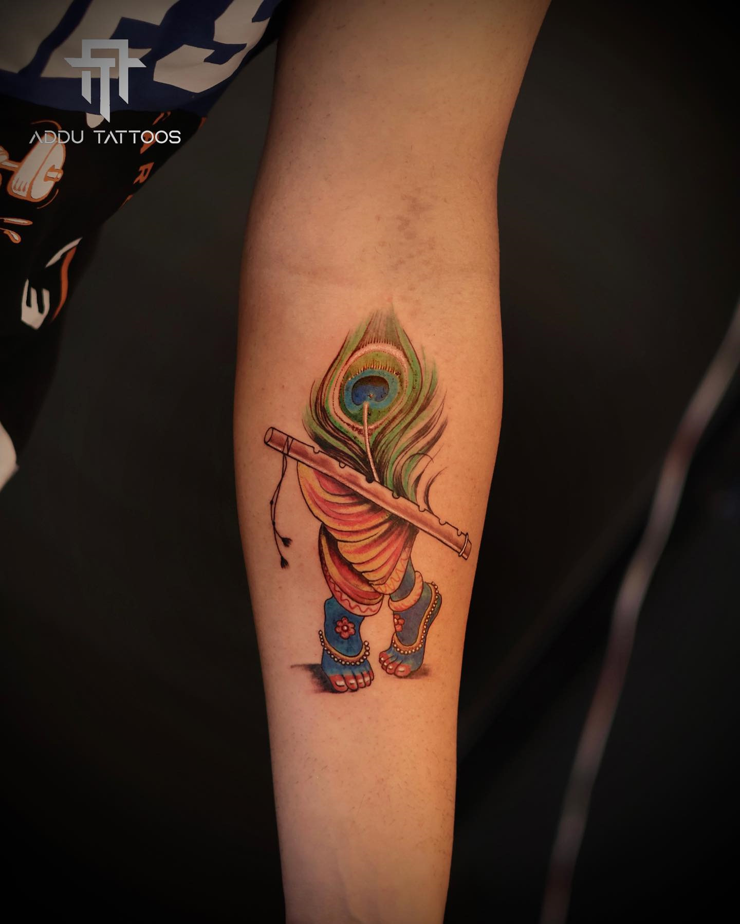 114 Mor Pankh Tattoo Ideas- Embracing Lord Krishna’s Beauty - Psycho Tats