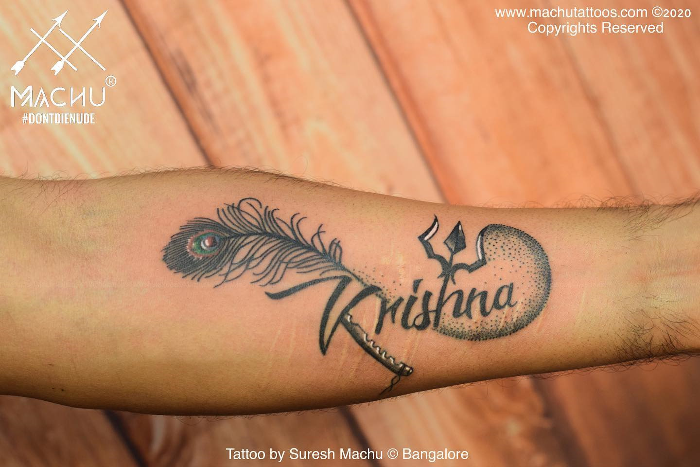 114 Mor Pankh Tattoo Ideas- Embracing Lord Krishna’s Beauty - Psycho Tats