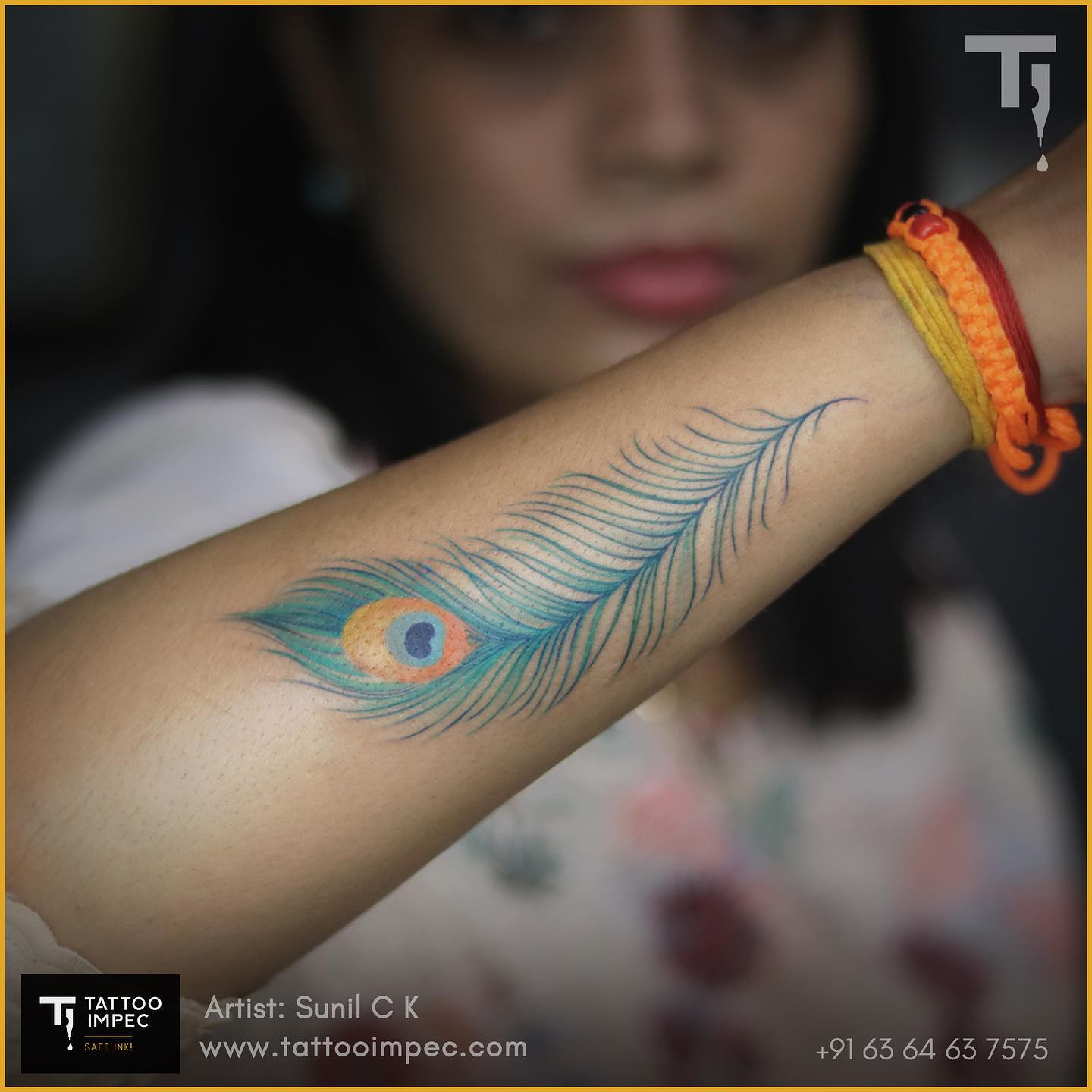 114 Mor Pankh Tattoo Ideas- Embracing Lord Krishna’s Beauty - Psycho Tats