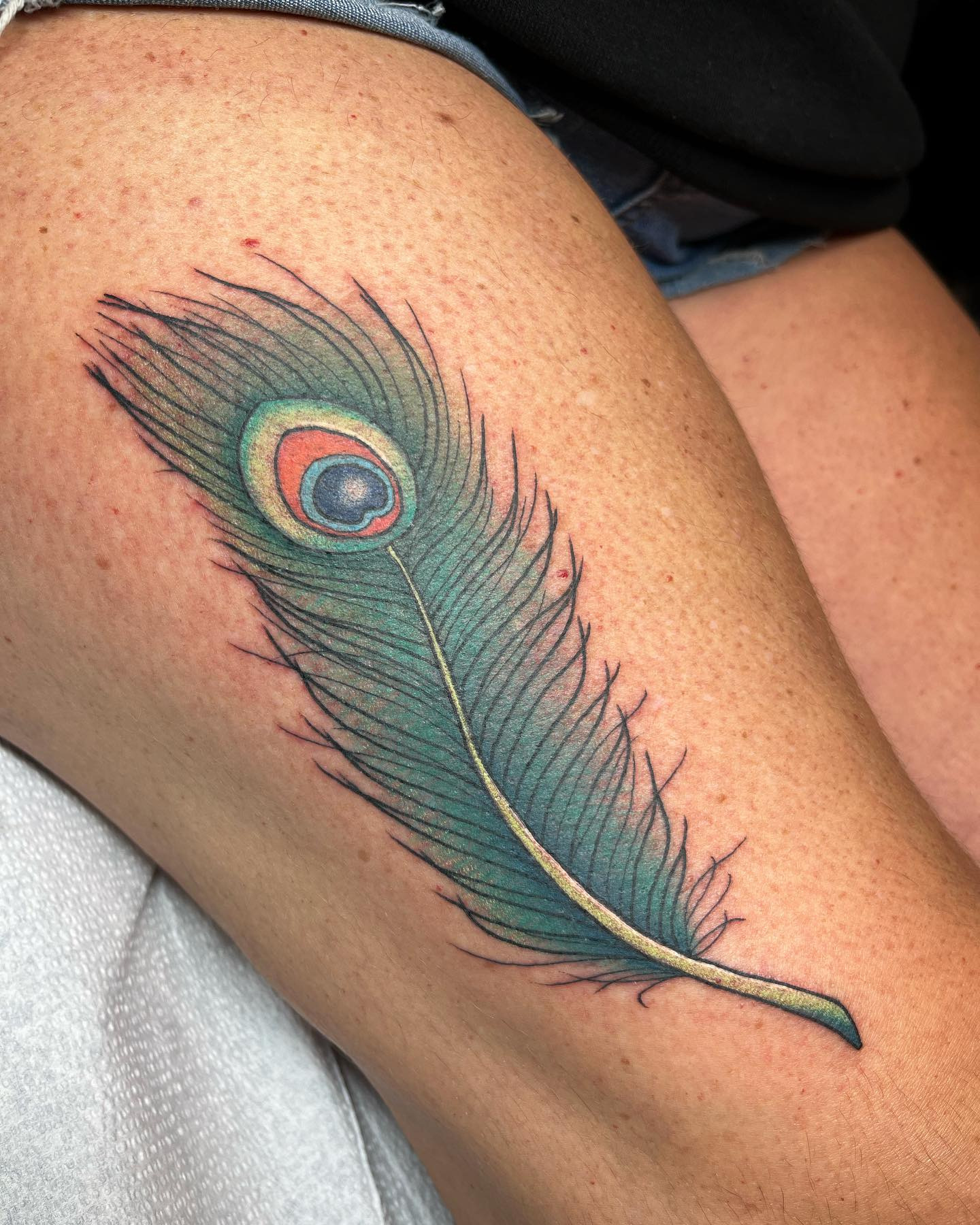 114 Mor Pankh Tattoo Ideas- Embracing Lord Krishna’s Beauty - Psycho Tats