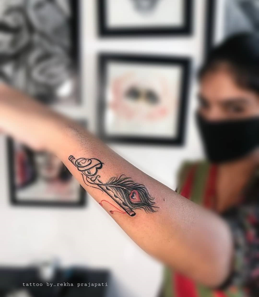 114 Mor Pankh Tattoo Ideas- Embracing Lord Krishna’s Beauty - Psycho Tats