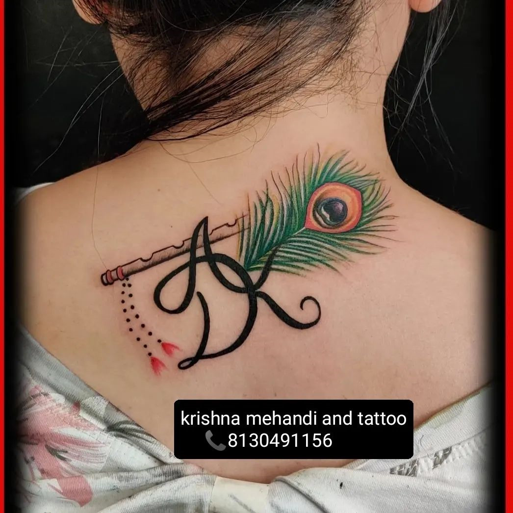 114 Mor Pankh Tattoo Ideas- Embracing Lord Krishna’s Beauty - Psycho Tats