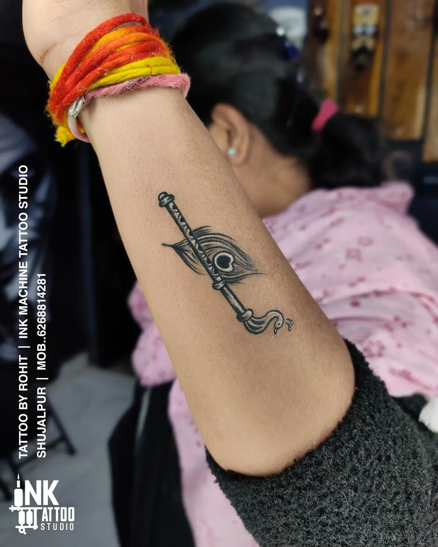 114 Mor Pankh Tattoo Ideas- Embracing Lord Krishna’s Beauty - Psycho Tats