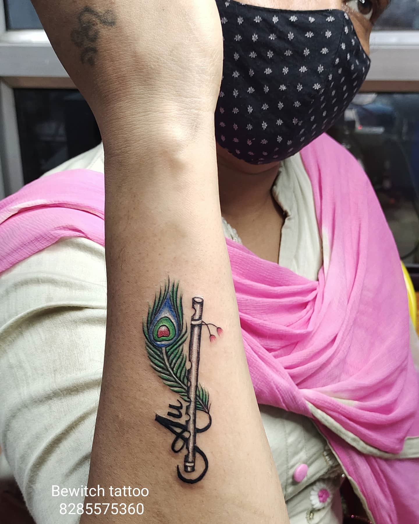 114 Mor Pankh Tattoo Ideas- Embracing Lord Krishna’s Beauty - Psycho Tats