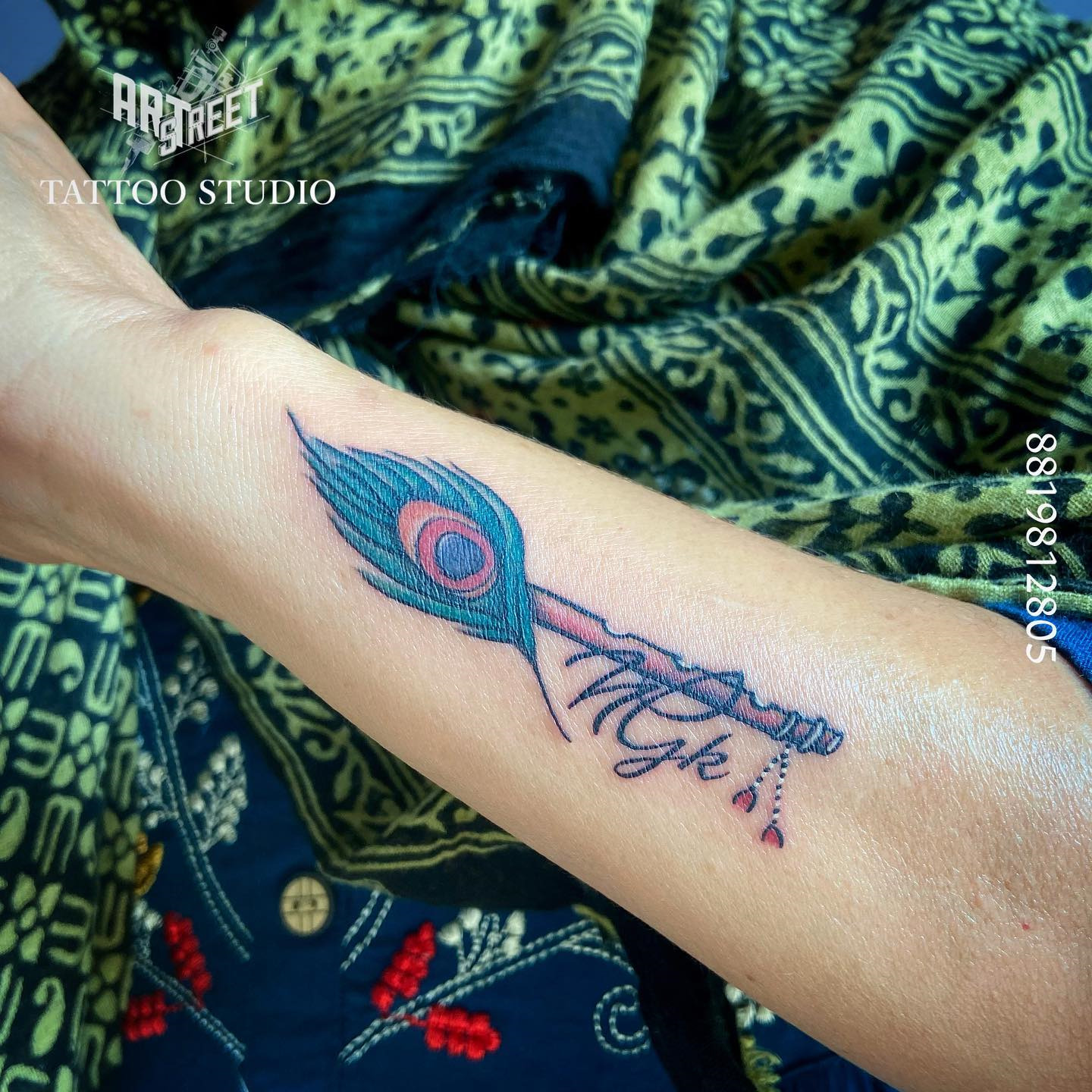 114 Mor Pankh Tattoo Ideas- Embracing Lord Krishna’s Beauty - Psycho Tats