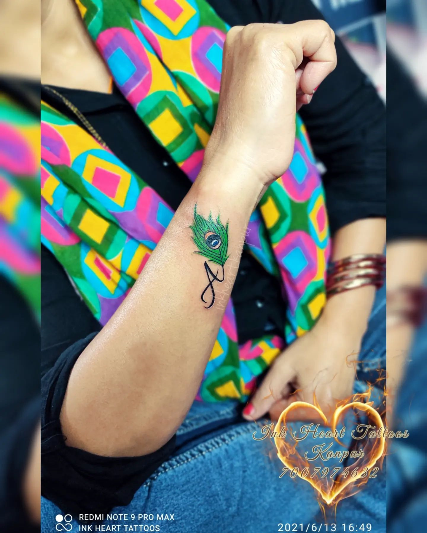 114 Mor Pankh Tattoo Ideas- Embracing Lord Krishna’s Beauty - Psycho Tats